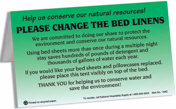 Sustainable and Environment Friendly Hotel Products - National ...