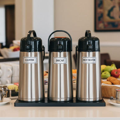 Engraved Magnetic Airpot Signs | National Hospitality