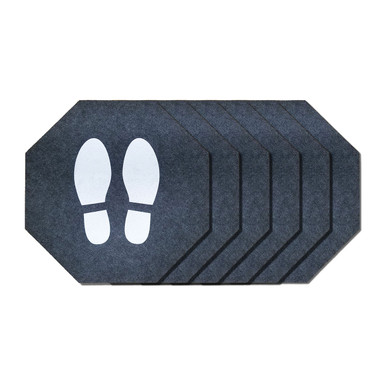 Social Distancing Stick-and-Stand Mat | National Hospitality