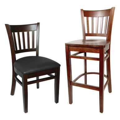 Wood Floating Back Chairs & Stools | National Hospitality