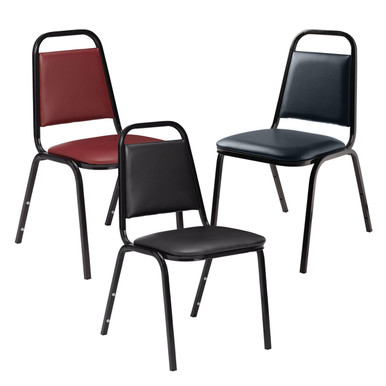 Vinyl Upholstered Stack Chair | National Hospitality