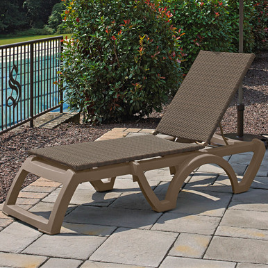 Grosfillex Java Wicker Chaise | National Hospitality