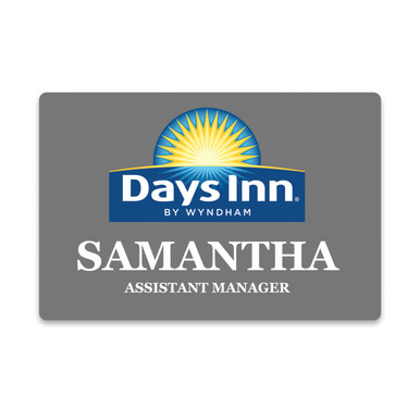 Custom Printed Name Tag - Rectangular 2x3 | National Hospitality