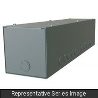 Type 1 Gutter Trough w/Ko - 6X6X24 - Steel/Gray - Rackmount Solutions