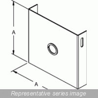 Closure Plate W/ Ko 2.5X2.5-Ga - Rackmount Solutions