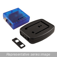Enclosure - Plastic; Trans. Blue; For Arduino 101 Board - Rackmount ...