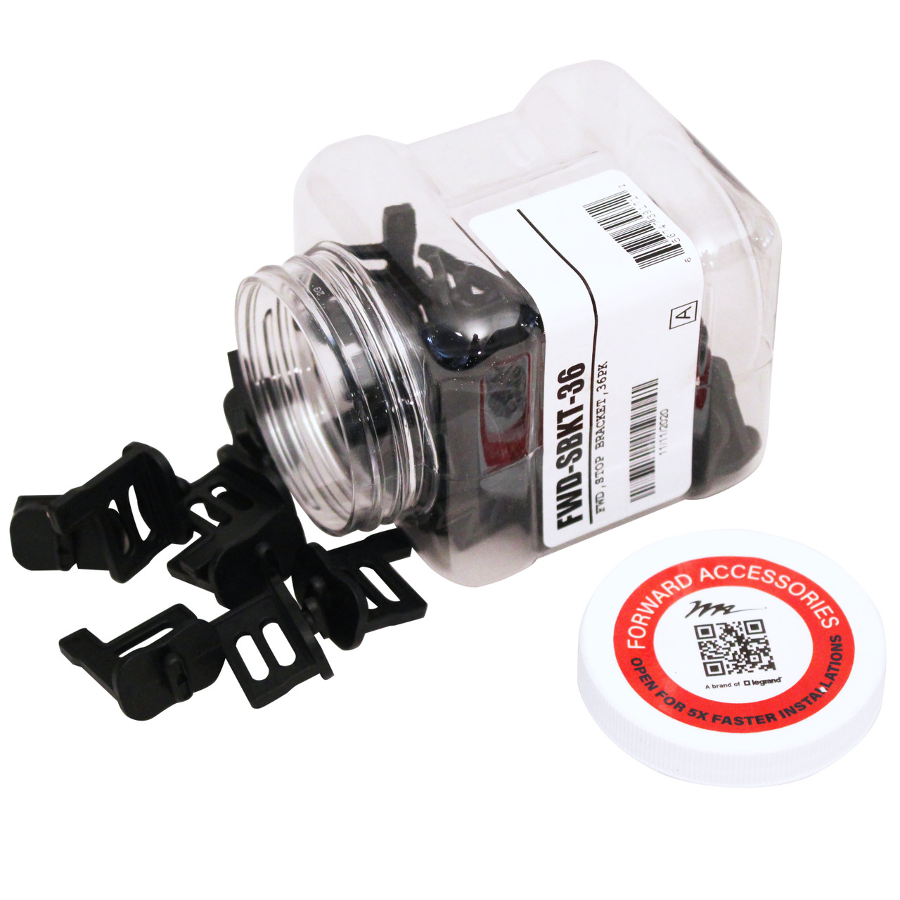 Forward Stop Bracket for Small Devices - 36 Pack - Rackmount Solutions