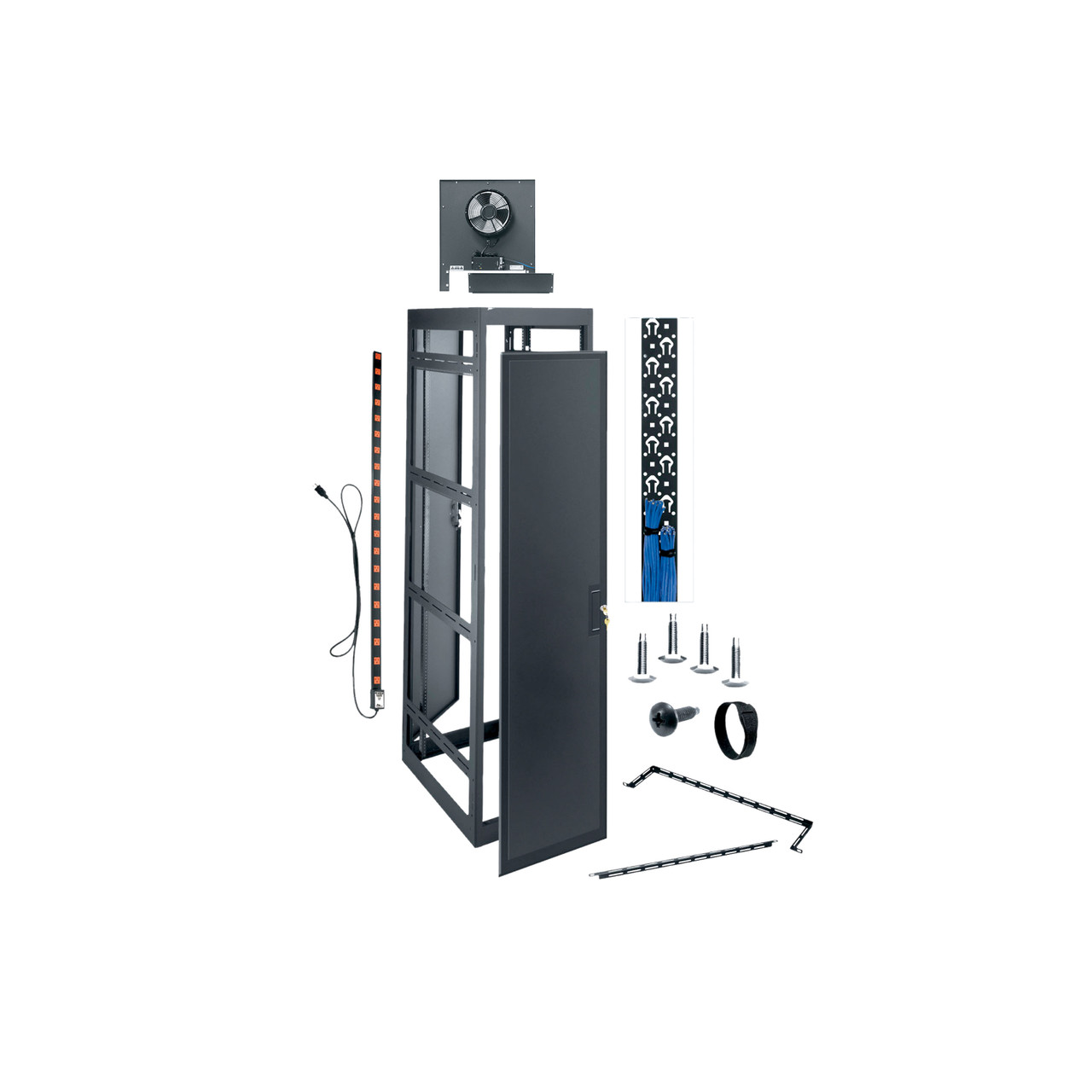 44 RU MRK Series 22 Inch Wide Pre-Configured Rack, 26 Inches Deep ...