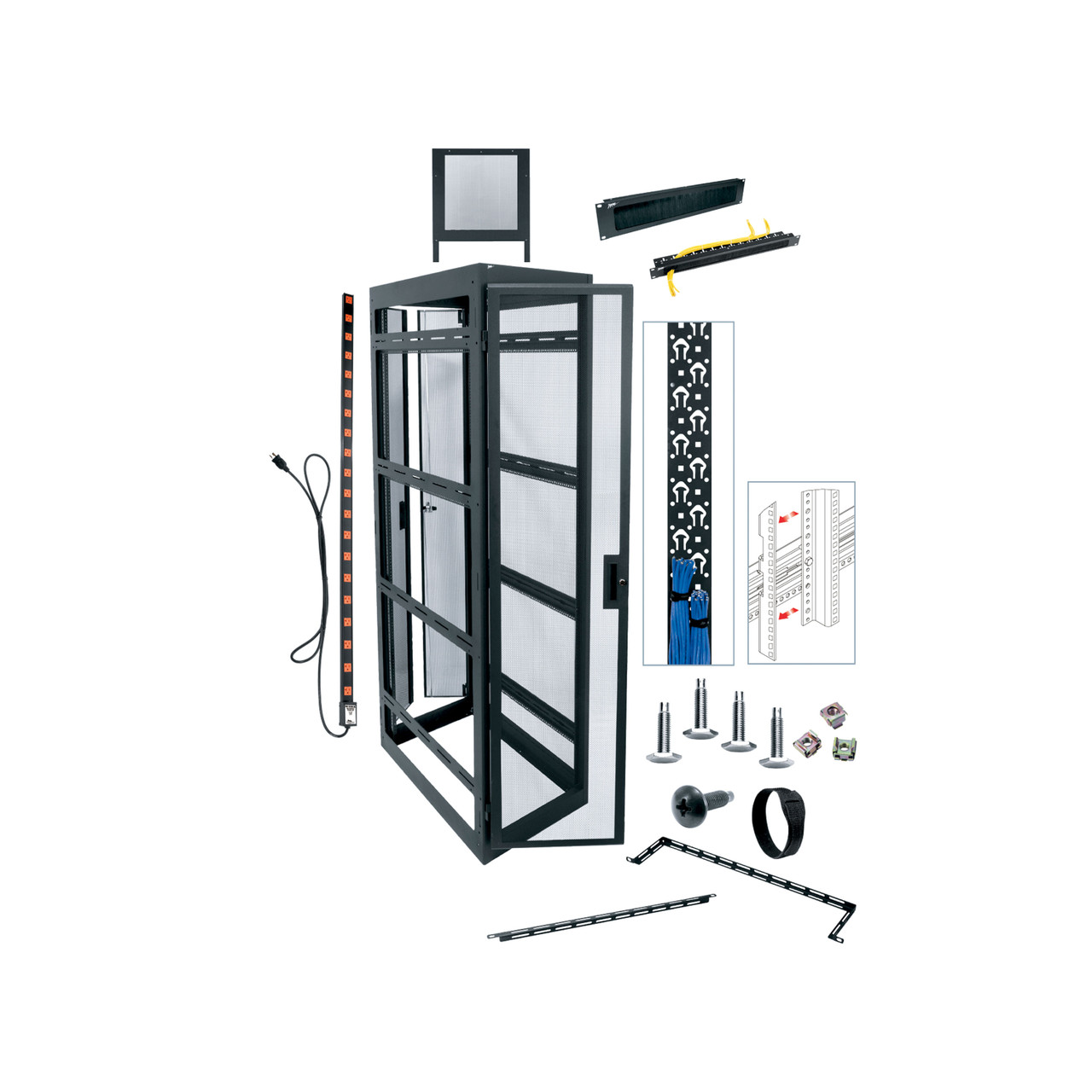 44 RU MRK Series 22 Inch Wide Pre-Configured DVR Rack, 31 Inches Deep ...