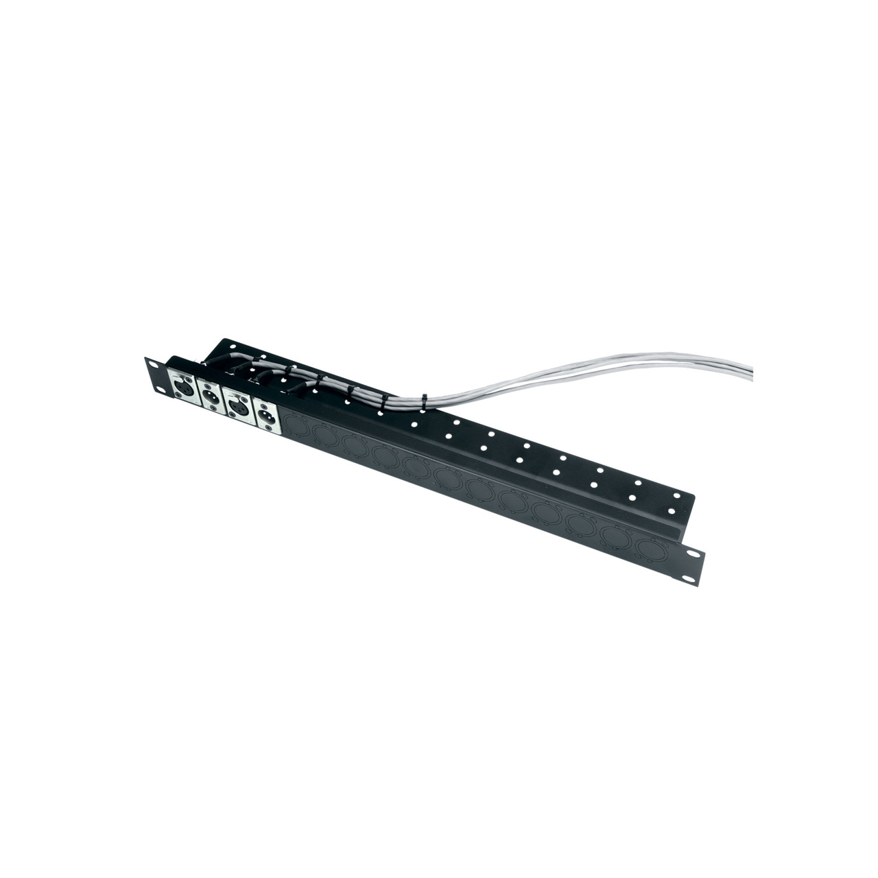 1 RU Universal Connector Panel with Cable Shelf - Rackmount Solutions
