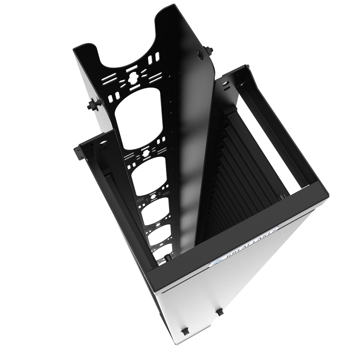 Recesses 59U x 10"W Vertical VCMX Cable Manager - Rackmount Solutions