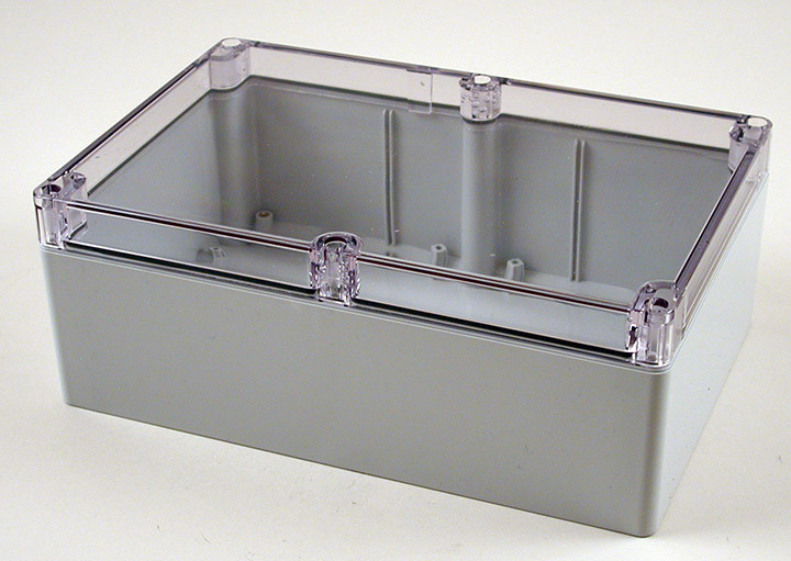 1554Va2Gycl Ral7035 Grey Polycarb Plastic Watertight Enclosure, Clear ...
