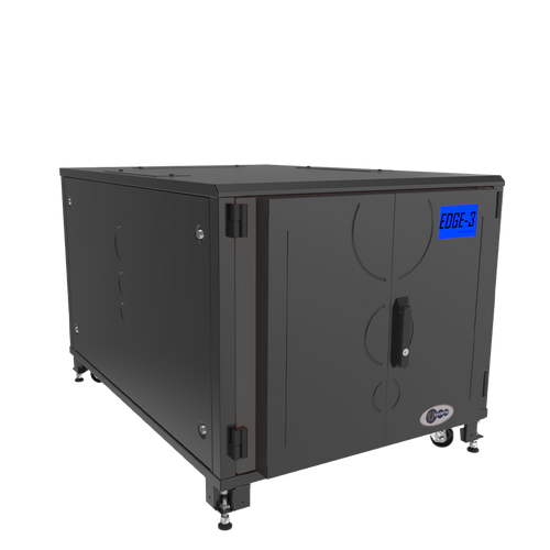 12u Edge 3 Soundproof Server Rack Cabinet at Rackmount Solutions