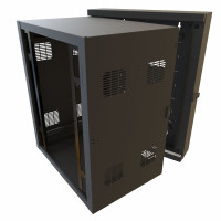 18U 30W 27D Swing Out Wall Mount Cabinet - Rackmount Solutions