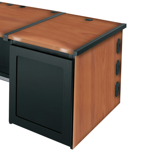 12 RU LD Series Side Rack, Dark Cherry - Rackmount Solutions