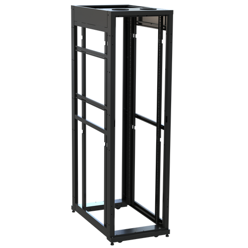 45 RU SNE Series Rack Frame, 42 Inches Deep, 24 Inches Wide with Cage ...