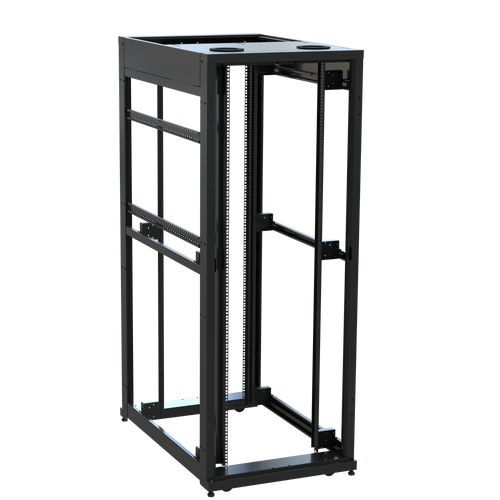 42 RU SNE Series Rack Frame, 48 Inches Deep, 30 Inches Wide with Cage ...
