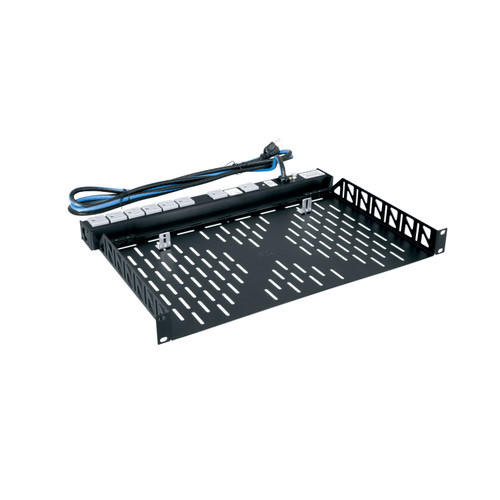 1 RU Utility Rackshelf, 10.4 Inches Deep, Vented - 4 Piece - Rackmount ...