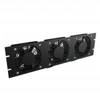 Fp3F230 Fan Panel Assembly, 3U, 3 Fans - Steel/Black - Rackmount Solutions