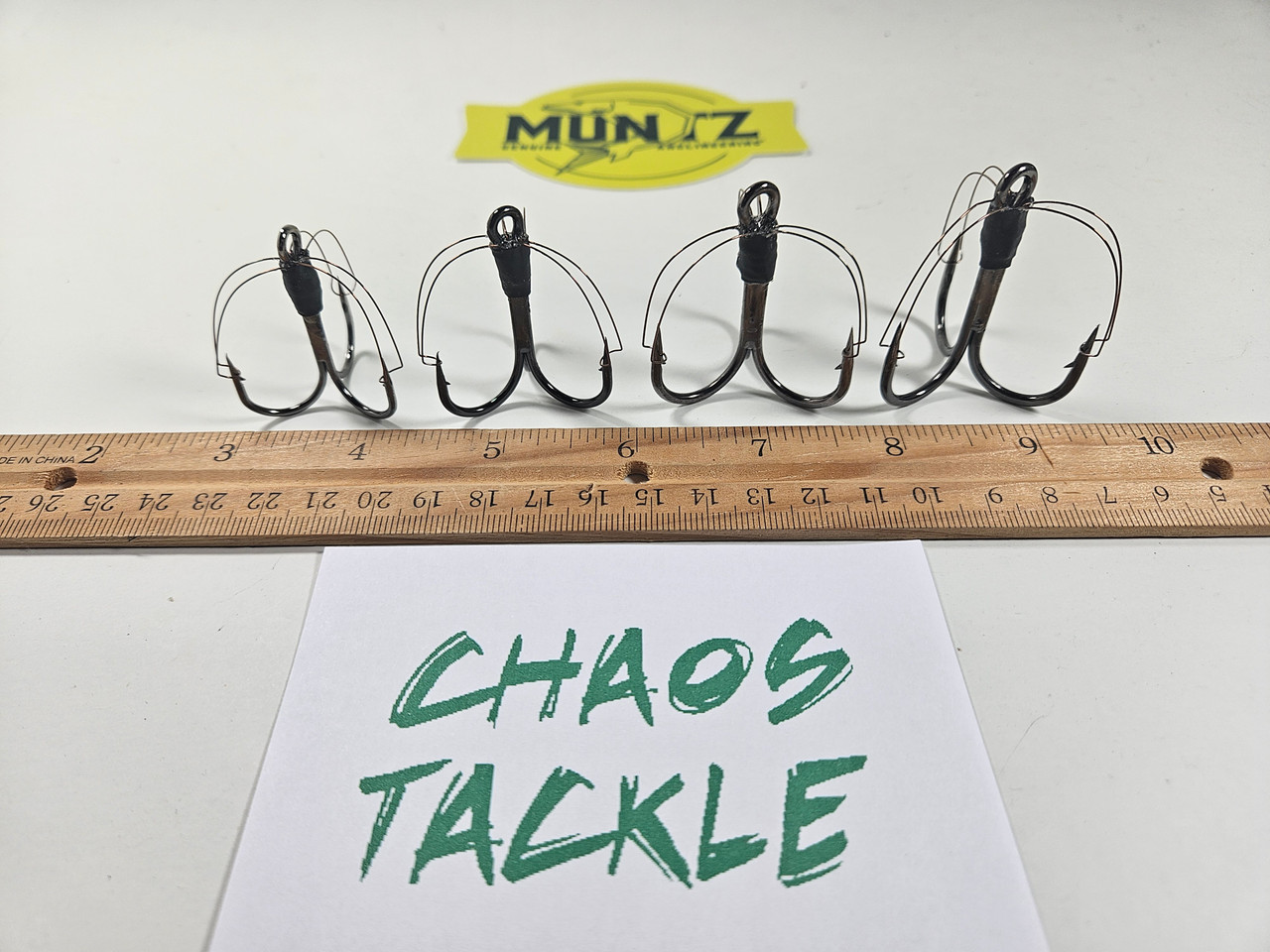 Weedless Treble Hooks - Wide Gap Round Bend - Muntz Angling