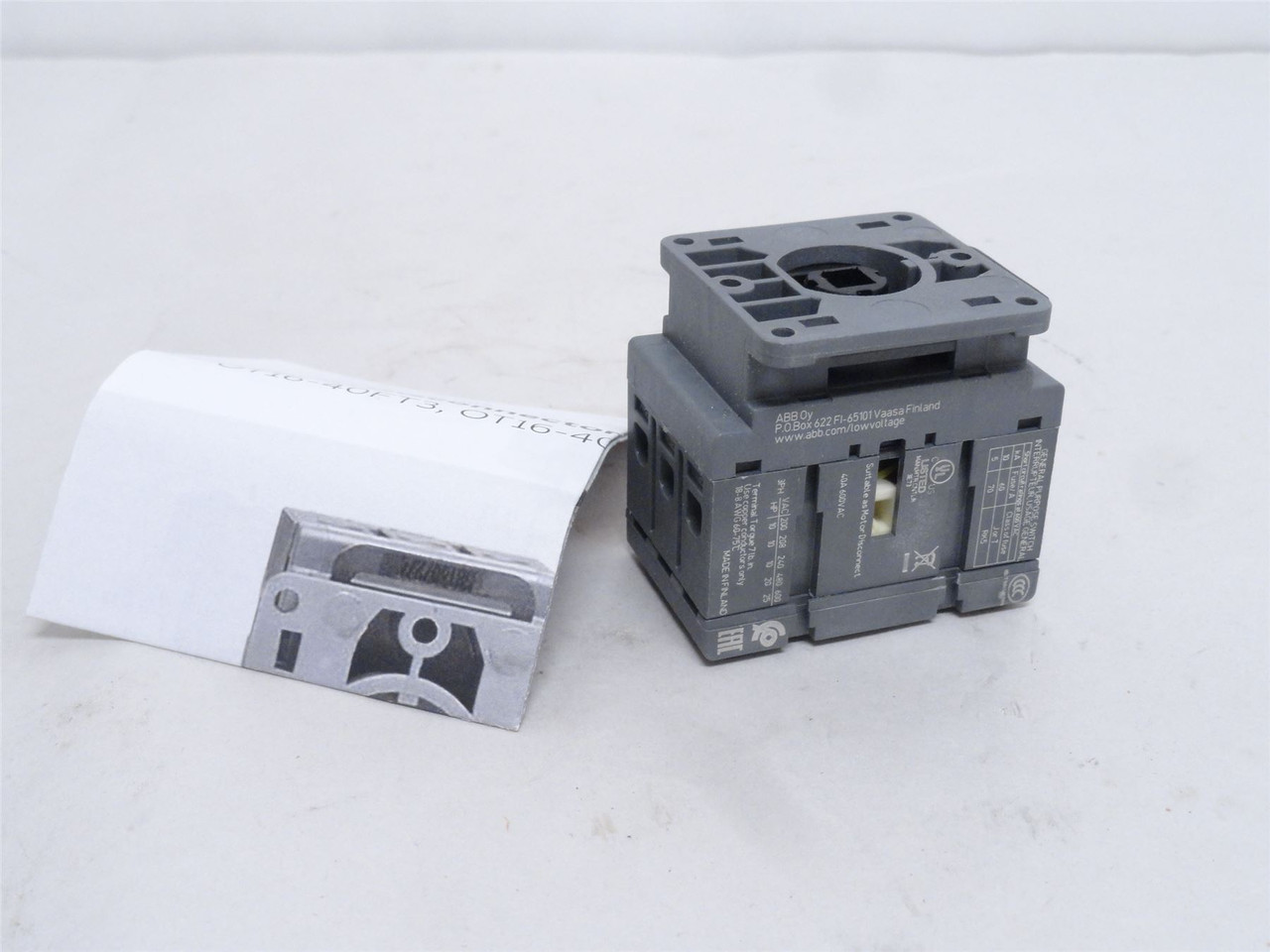 ABB OT40FT3; Switch Disconnector; 3 Pole; 750VAC; 40A - Austin Surplus Industrial, Inc.