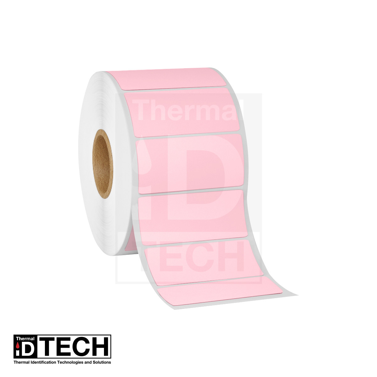 4" X 2" Blank Pink (PMS 196) Thermal Transfer Label (3" core)