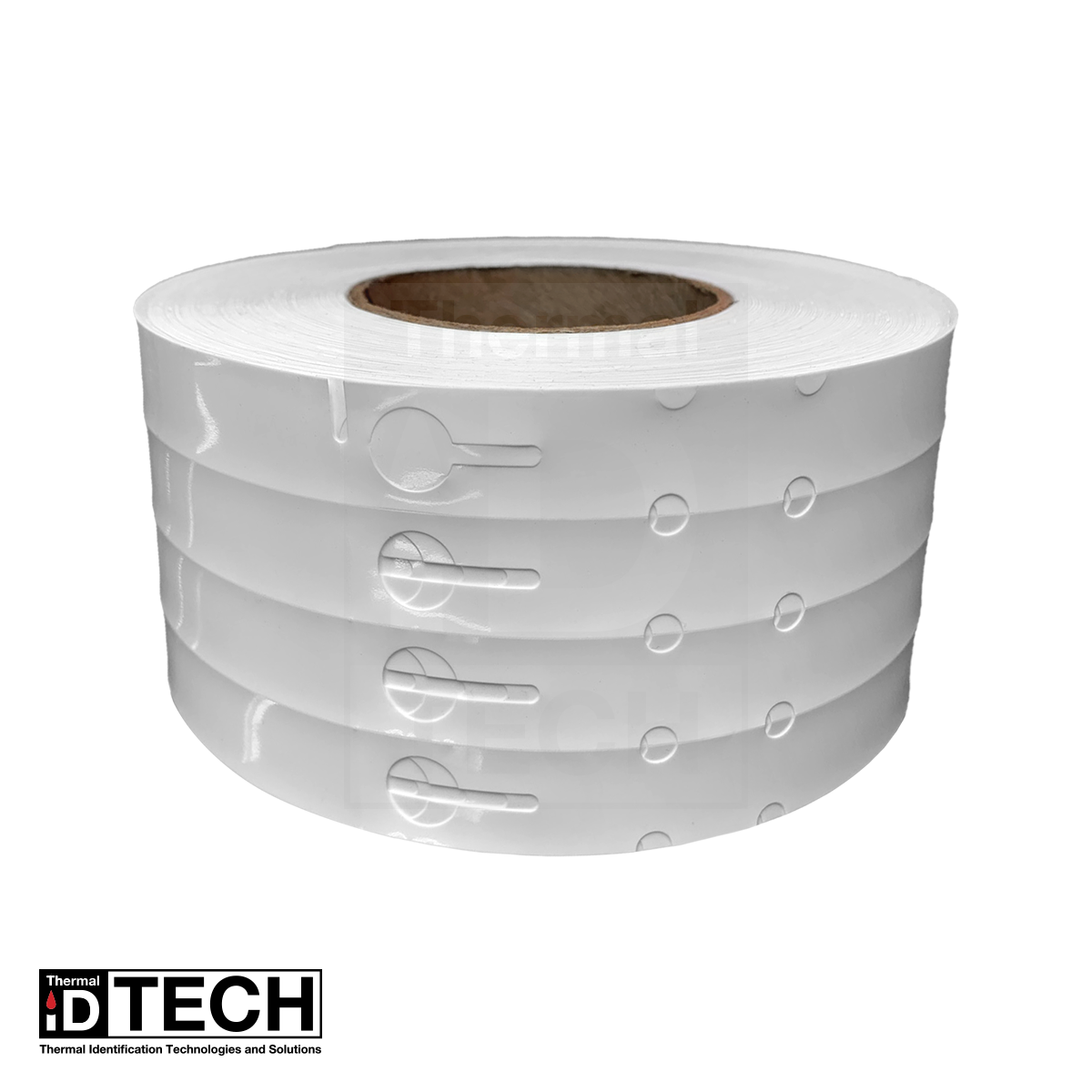 1" x 10" White Strip Tags with Perforated End (1,000/Roll)