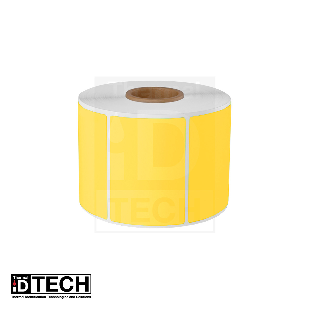 4" X 3" Yellow (PMS Yellow) Thermal Transfer Label (3" core)