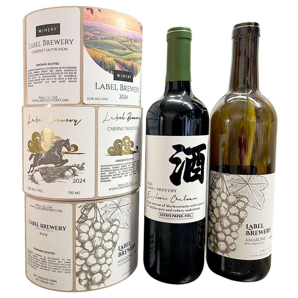 Wine Bottles Custom Labels