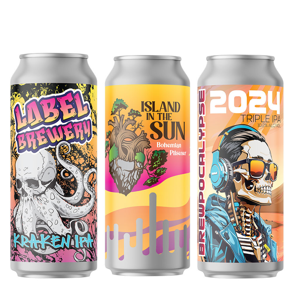 Beer Can Custom Labels and Product Labels