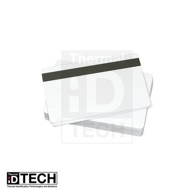 Blank ID Card with Mag Stripe (2.12" x 3.38") white pvc card, 30 mil ...