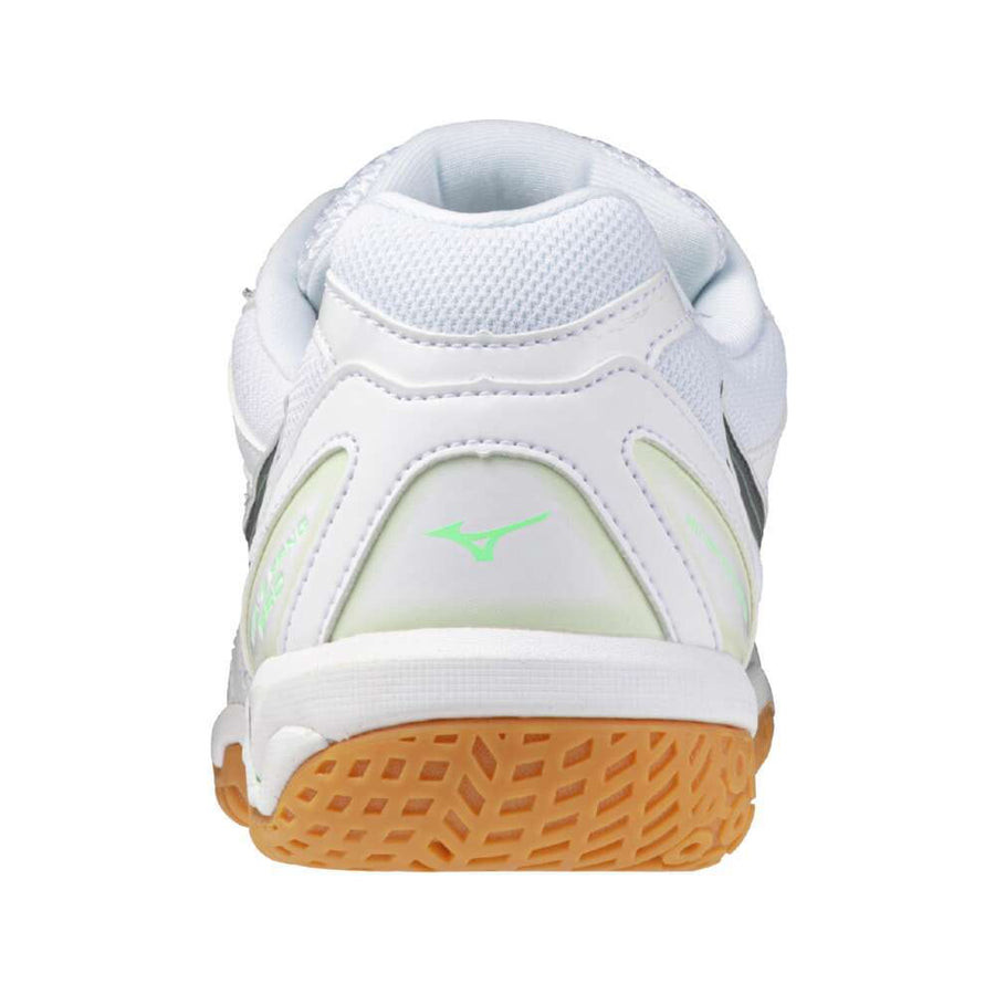 MIZUNO WAVE FANG PRO WOMENS - WHITE / INK / MINT - Badminton Supplies S.A.