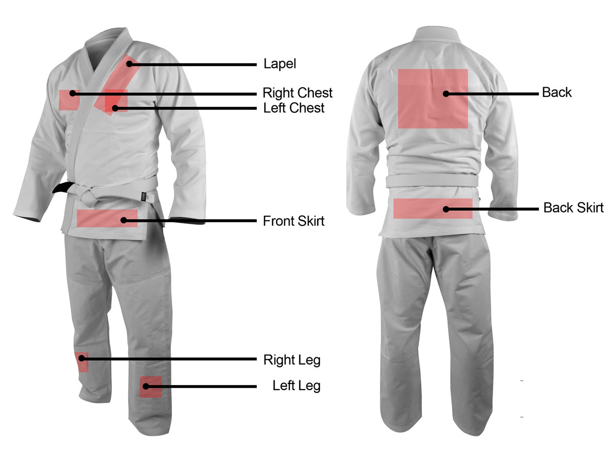 BJJ Custom Gis and Patches for your Jiujitsu Academy or Dojo.