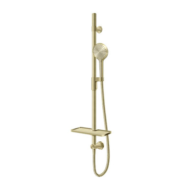 Splash Lux Slide Shower Bottom Inlet 3 Function Brushed Brass - Adesso