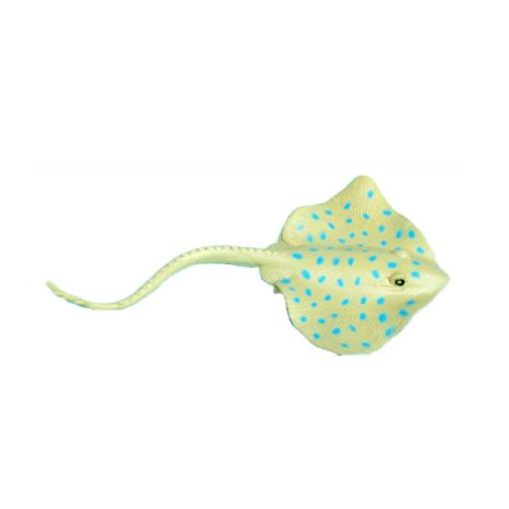 Stingray blue spotted 6-inch plastic - F469 B5 - Collectible Wildlife Gifts
