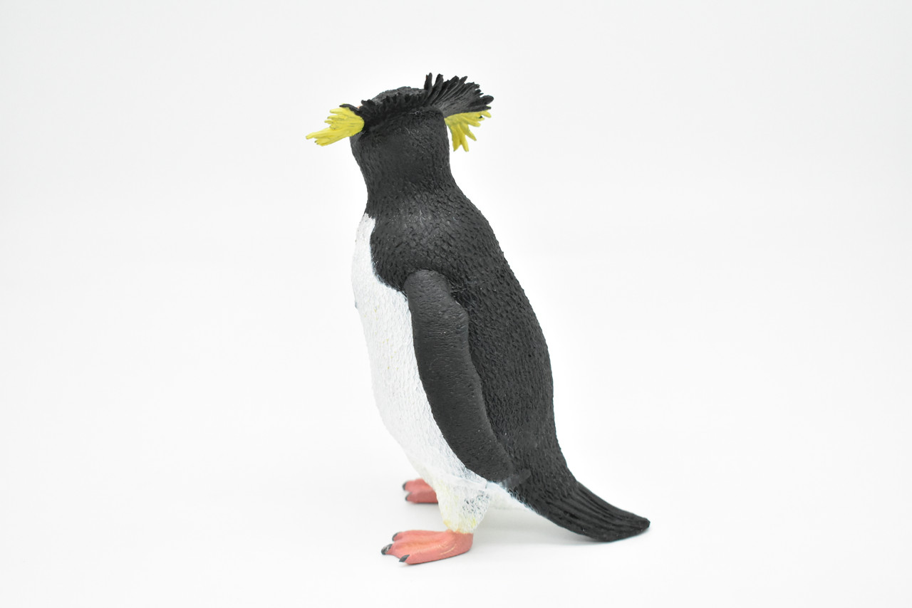 Penguin, Rock Hopper, Very Nice Rubber Reproduction, Hand Painted 5 1/2 ...