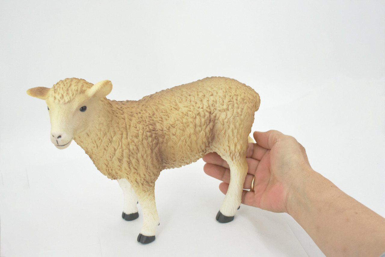 Sheep, Domestic sheep, Very Large, Soft Rubber Animal, Hand Painted ...