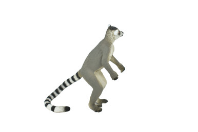 Lemur Ring Tailed, Life Like Plastic Replica 3" Tall M104-B645