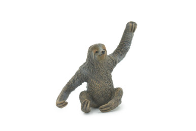 Sloth, Three Toed, Museum Quality, Hand Painted, Rubber Primate ...