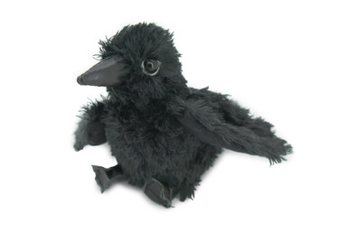 Raven Finger Puppet, Very Nice Plush Raven, Stuffed Bird, Educational ...