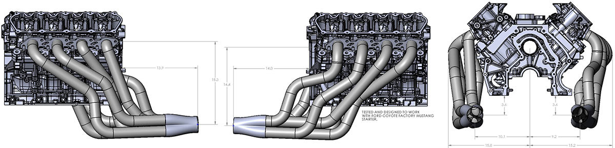 Ultimate Headers 79-04 Fox/SN95 Mustang Godzilla Swap Longtube Headers