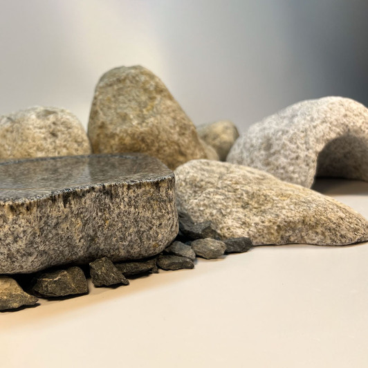 6 Foot Enclosure Rock Bundle by Blu's Zoo | Rock Hide & Stone Bowl