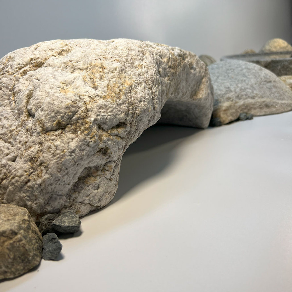 6 Foot Enclosure Rock Bundle by Blu's Zoo | Rock Hide & Stone Bowl