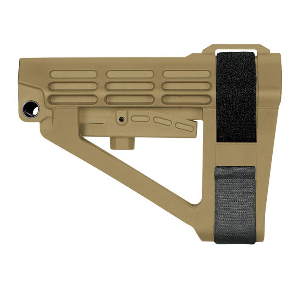 SB Tactical SBA4 5-Postion Adjustable Brace for AR-15 - FDE - SBA4X-02 ...