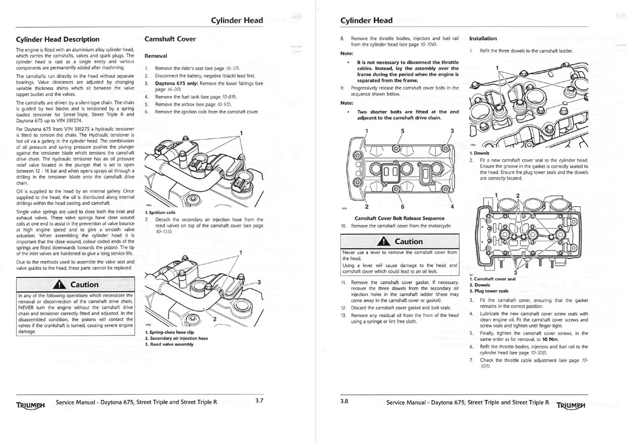 2009 Triumph Street Triple Service Manual