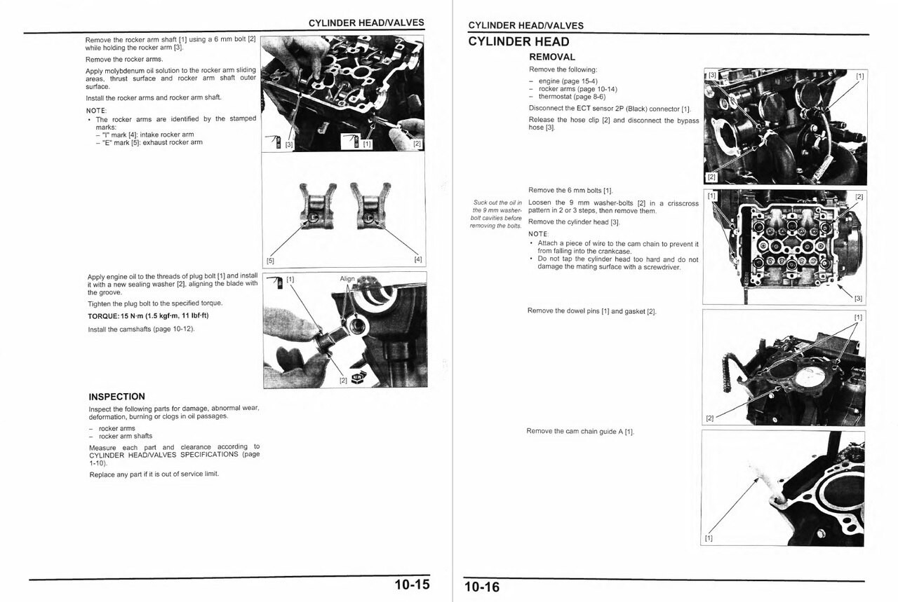 Honda 2016 CBR500R Service Manual