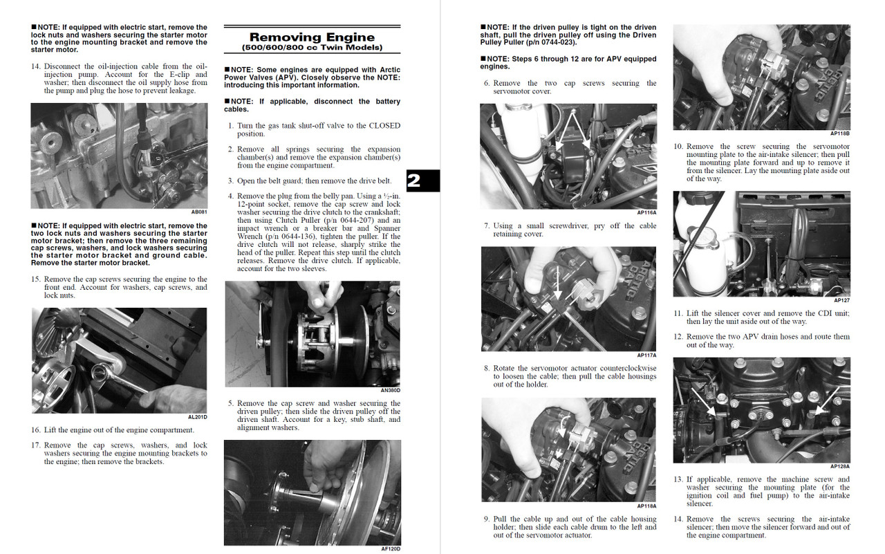 Arctic Cat 2002 ZL 800 EFI SS Snowmobiles Service Manual