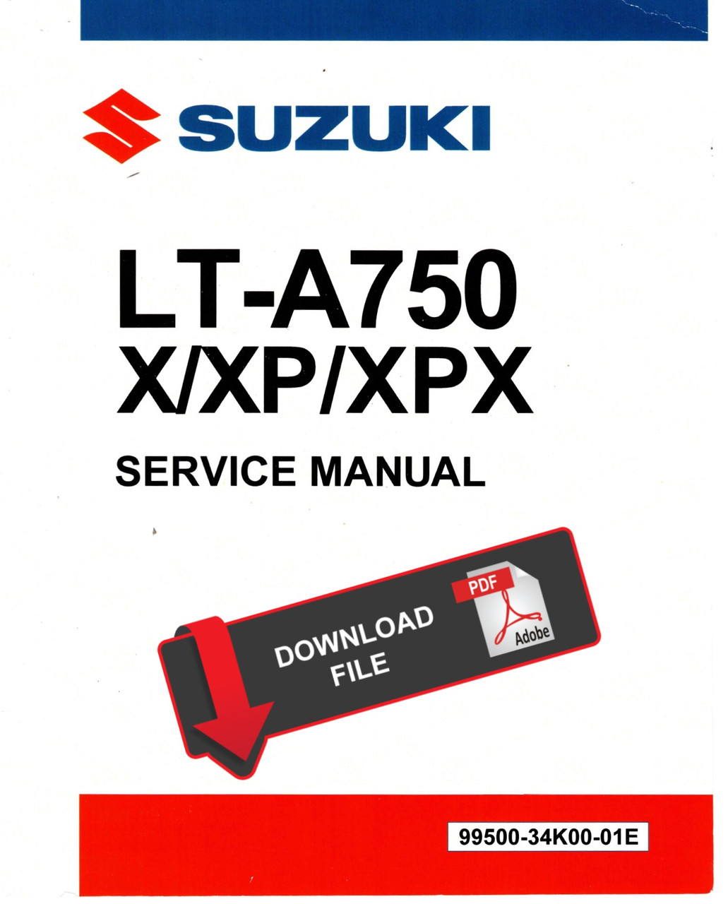Suzuki 2022 King Quad 750 Power Steering ATV Service Manual