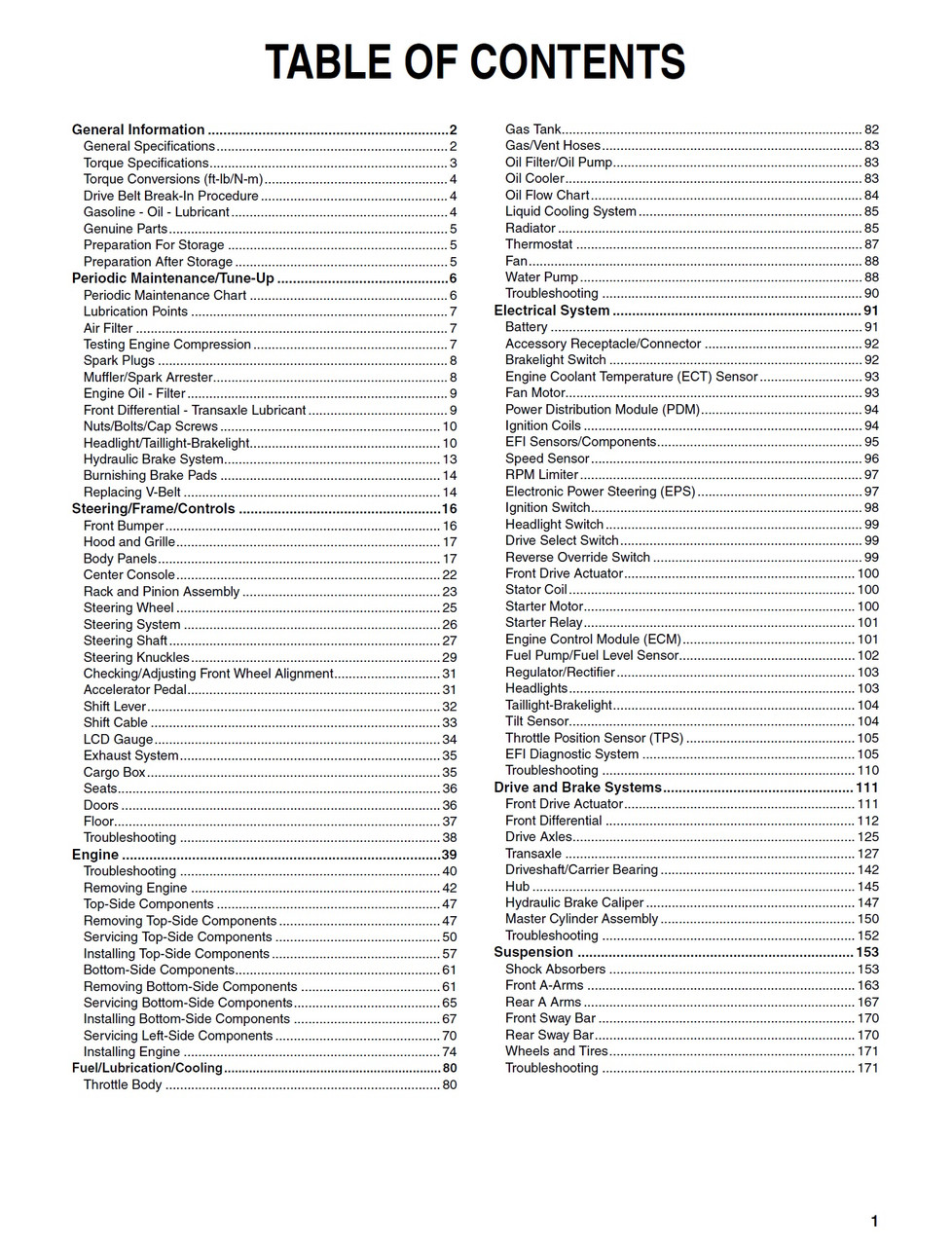 Arctic Cat 2015 Wildcat Trail Service Manual