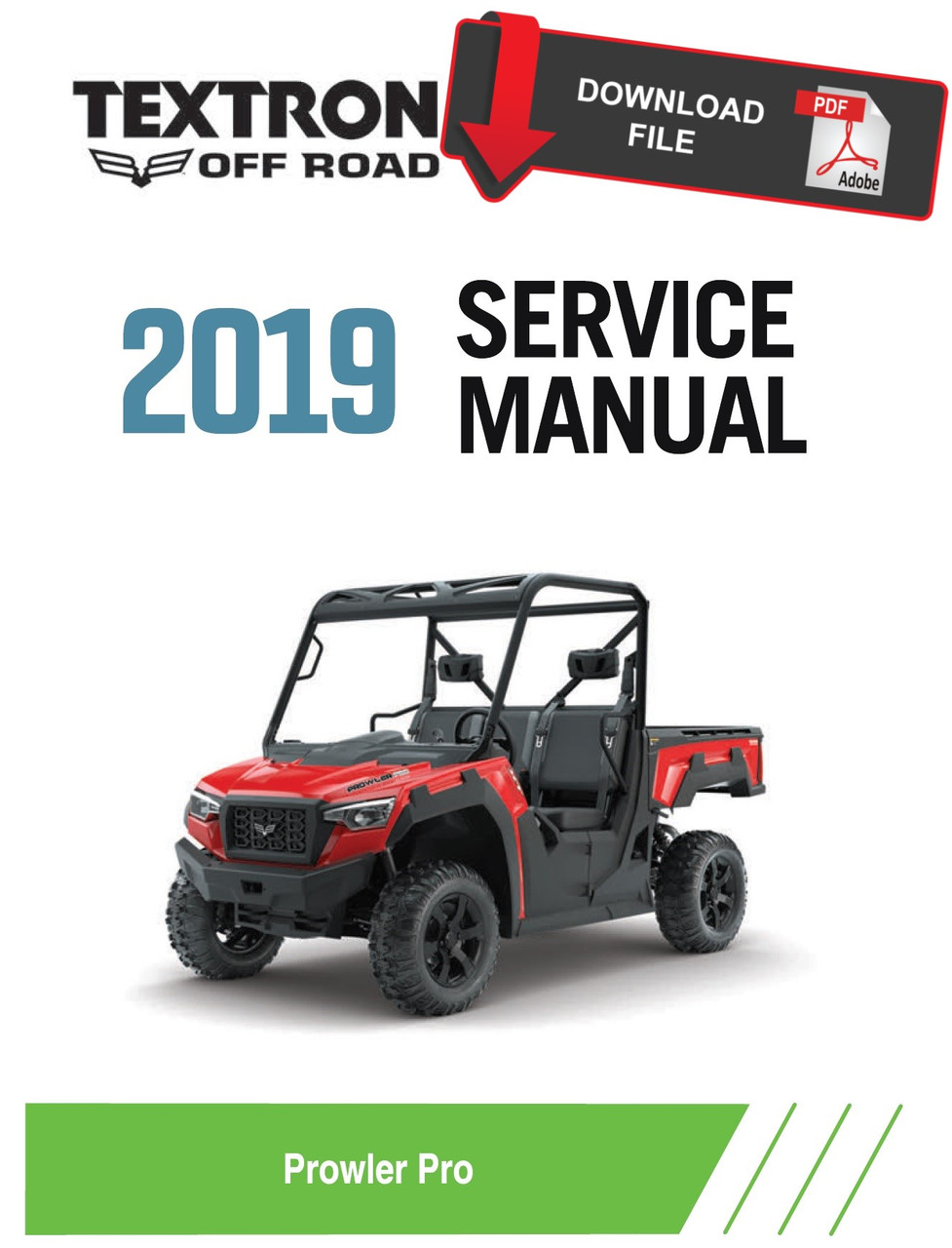 Arctic Cat / Textron 2019 Prowler Pro XT Service Manual